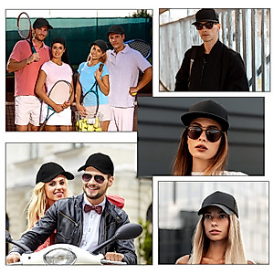 36 Pcs Black Baseball Cap Blank Trucker Hats Bulk Adjustable Denim Plain Dad Hats Unisex Sport Cap for Men Women(Black)