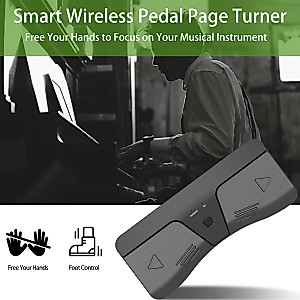 Wireless Page Turner Pedal For Music Support iOS Android Phone Tablets Foot Switch Pedal Control