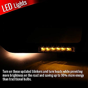 Carpartsinnovate For Ford 07-14 F150 Power Heat Chrome Passenger Side Mirror Right+LED Signal+Puddle