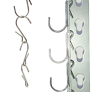 LJY 10-Pack Polished Metal Clip Type Hanging Hooks, Holds up to 10 lbs