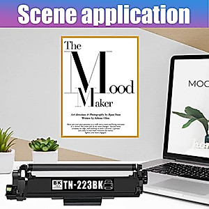 TN223BK TN-223BK Compatible 1 Pack Black TN-223 TN223 Toner Cartridge Replacement for Brother MFC-L3770CDW MFC-L3750CDW HL-3270CDW HL-3230CDN HL-3290CDW DCP-L3510CDW DCP-L3550CDW Toner Printer