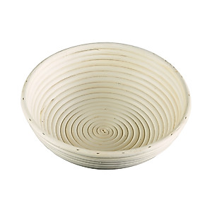 Frieling Round Proofing Basket, Brotform Bread Rising Banneton and Serving Basket, 10-Inch