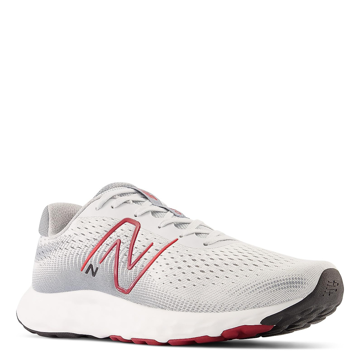 New Balance Men's 520 V8 Running Shoe, Grey/Red, 9.5 Wide