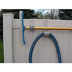 MIDE Products 13SET-T Hooks, Fits 1-1/4 Inch to 1-5/8 inch Fence or Railing, Tan/Beige