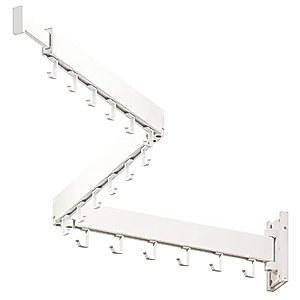 Clothes Drying Rack,Laundry Drying Rack,Laundry Room Organization,Clothes Rack Wall Mount,Wall Mounted Laundry Rack Folding,Retractable Clothing Rack,Collapsible Clothes Hanging Rack(Hooks,White)