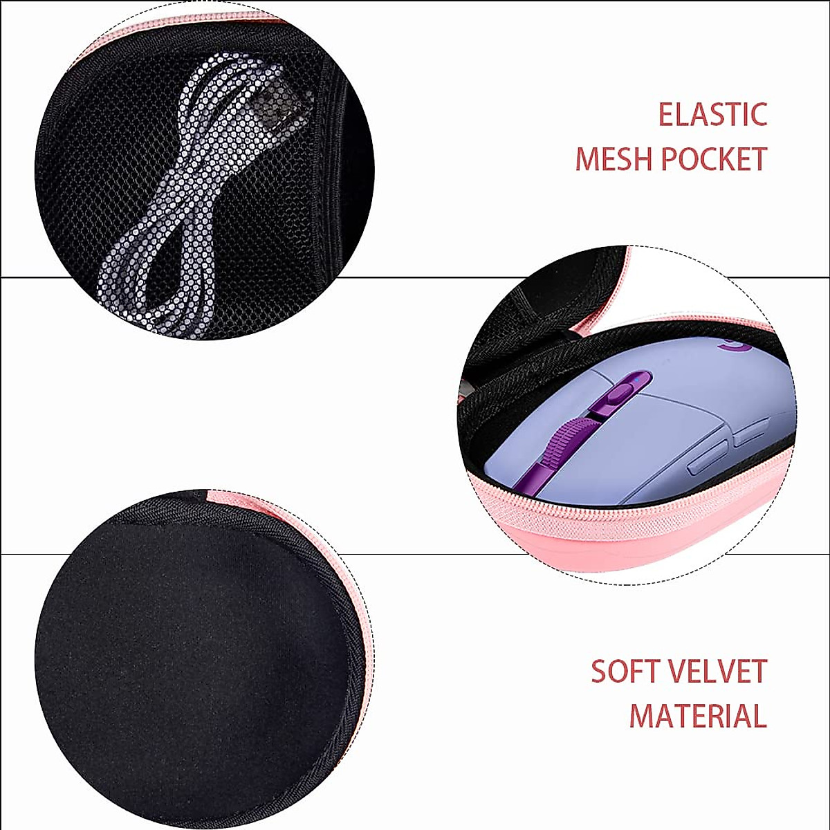 Leayjeen Wireless Gaming Mouse Case Compatible with Logitech G/OKIMO/Razer/UHURU Mobile Superlight Wireless Bluetooth Computer Gaming Mouse(Case Only)