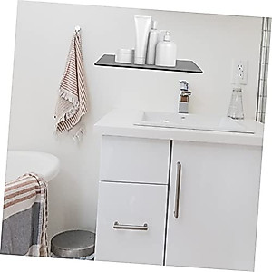 DOITOOL 1pc Shelf Tray Wall Mounted Shelves for Storage Metal Shelf Sink Shelf Floating Wall Shelves Bathroom Wall Shelves Shower Corner Shelf Bathroom Shelf Toilet Rack Simple Dresser