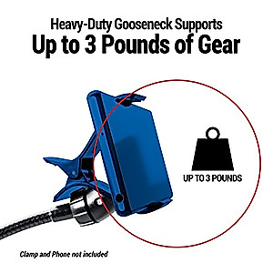 Vidpro FA-22 Heavy-Duty 22-inch Flex Arm Kit - Stiff Yet Flexible Mounting for Mobile Phones Cameras Microphones Lighting and More Fits Most Stands Tripods Rigs Grips and Clamps Holds Up to 3 Lbs