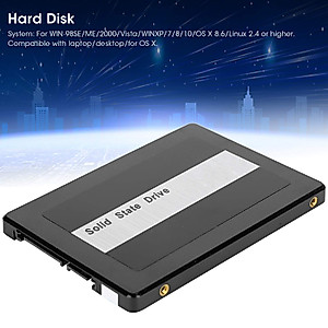 Qinlorgo Solid State Hard Disk, Solid State Drive Firm Sturdy Professional for Laptop Desktop Computer(#2)