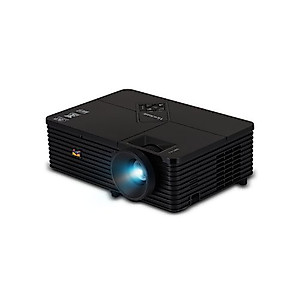ViewSonic PJD5234 XGA DLP Projector, 2800 ANSI Lumens, 3D Blu-Ray w/HDMI, 120Hz, Black
