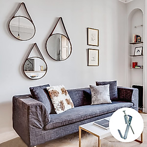 117Pcs Picture Hangers, 3 Size Picture Hooks Including 30/50/100lbs, Picture Hanging Kit, Professional Plaster Picture Hanging Kit for Wooden Wall or Drywall(50 Hangers+ 67 Nails)