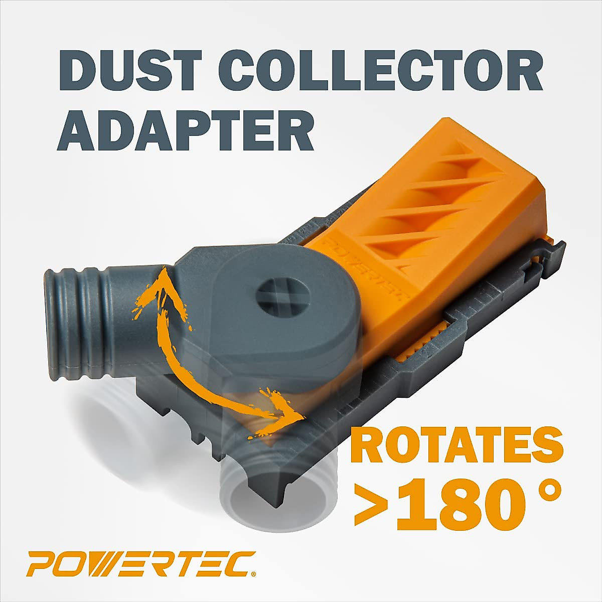 POWERTEC 71873 Twin Pocket Hole Jig set with 10 Ft. Dust Collection Hose Kit for Woodworking Power Tools Home and Wet/Dry Shop Vacuums