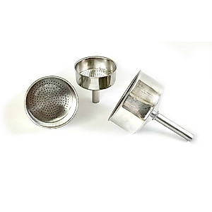 Tredoni Aluminum Funnel -Replacement- Size 2 Cup Aluminum Espresso Coffee Maker Moka Pot- 5.2cm (2 Cup)