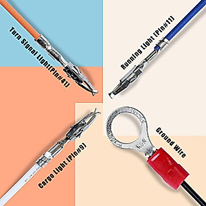 Tow Mirrors Wiring Harness Compatible with Chevrolet Chevy Silverado GMC Sierra 1500 2500 HD 2014-2018 Cargo Lights Running Lights Turn 2Pcs