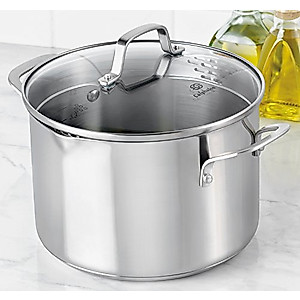 Calphalon Classic Stainless Steel Cookware, Stock Pot, 6-quart