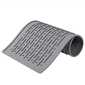 LIMNUO Silicone Dish Drying Mat Easy Clean Dishwasher ,Non-Slip,Safe Heat Resistant Trivet