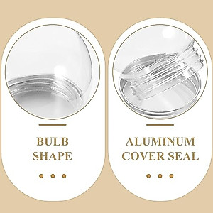 Globe 12Pcs DIY Snow Globe Clear Water Globe 150ml Empty Snow Globe with Screw Off Cap Make Your Own Shatterproof Snowglobe for Christmas Home Decor Bottles