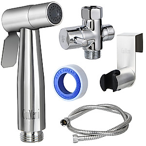GuiMemi Handheld Bidet Sprayer for Toilet Bidet Sprayer Premium Stainless Steel Jet Sprayer for Toilet Water Sprayer Handheld Bidet Perfect for Whole Family Cleaning Use Bidet Faucets