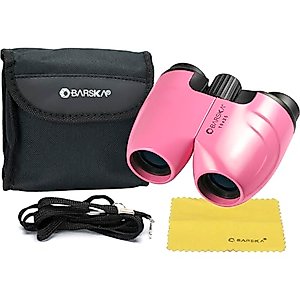 BARSKA 10x25 Pink Porro Binoculars