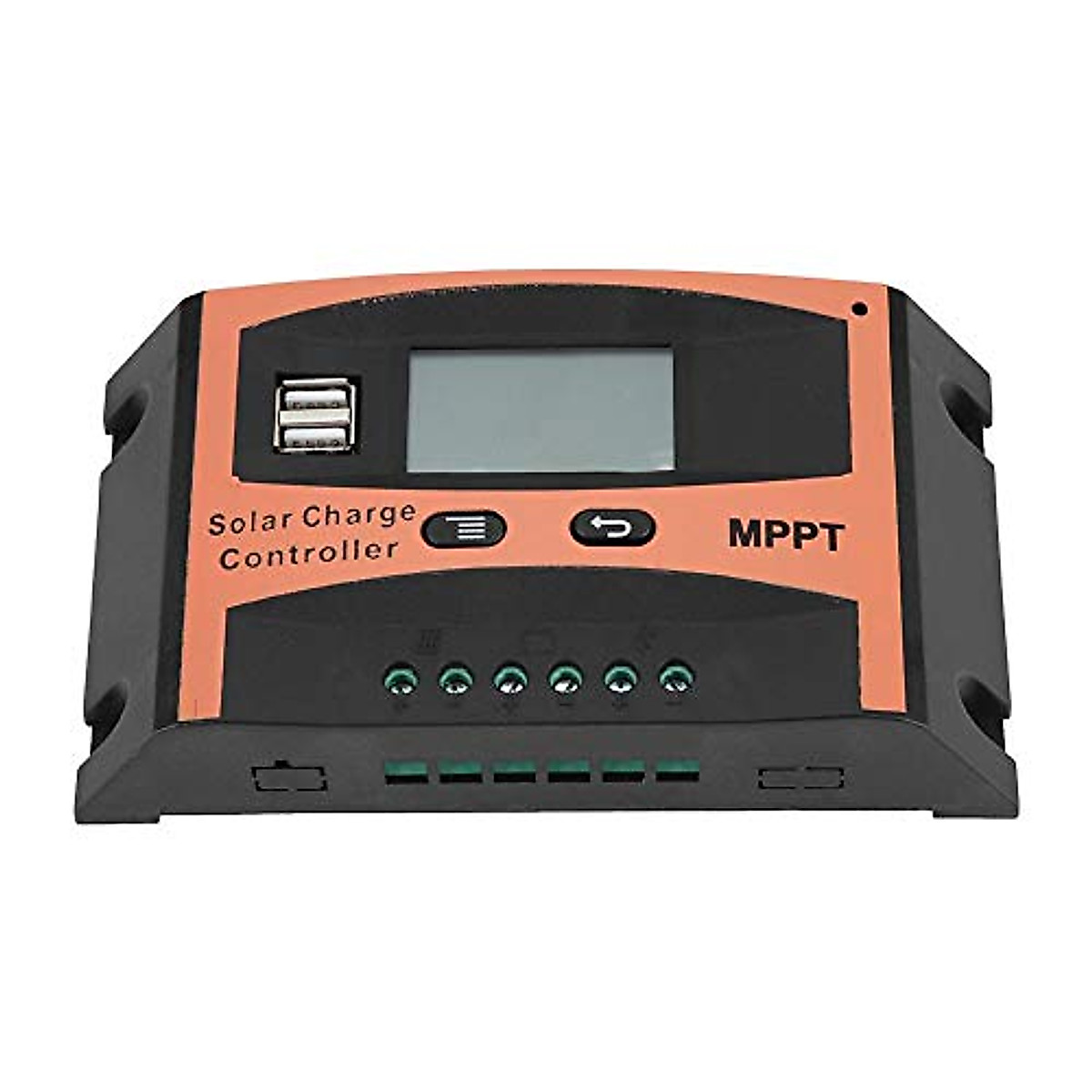 Solar Charge Controller, 12V/24V MPPT Solar Panel Battery Regulator with LCD Display, Overload Protection for Home, Industry, Commercial, 60A(60A)