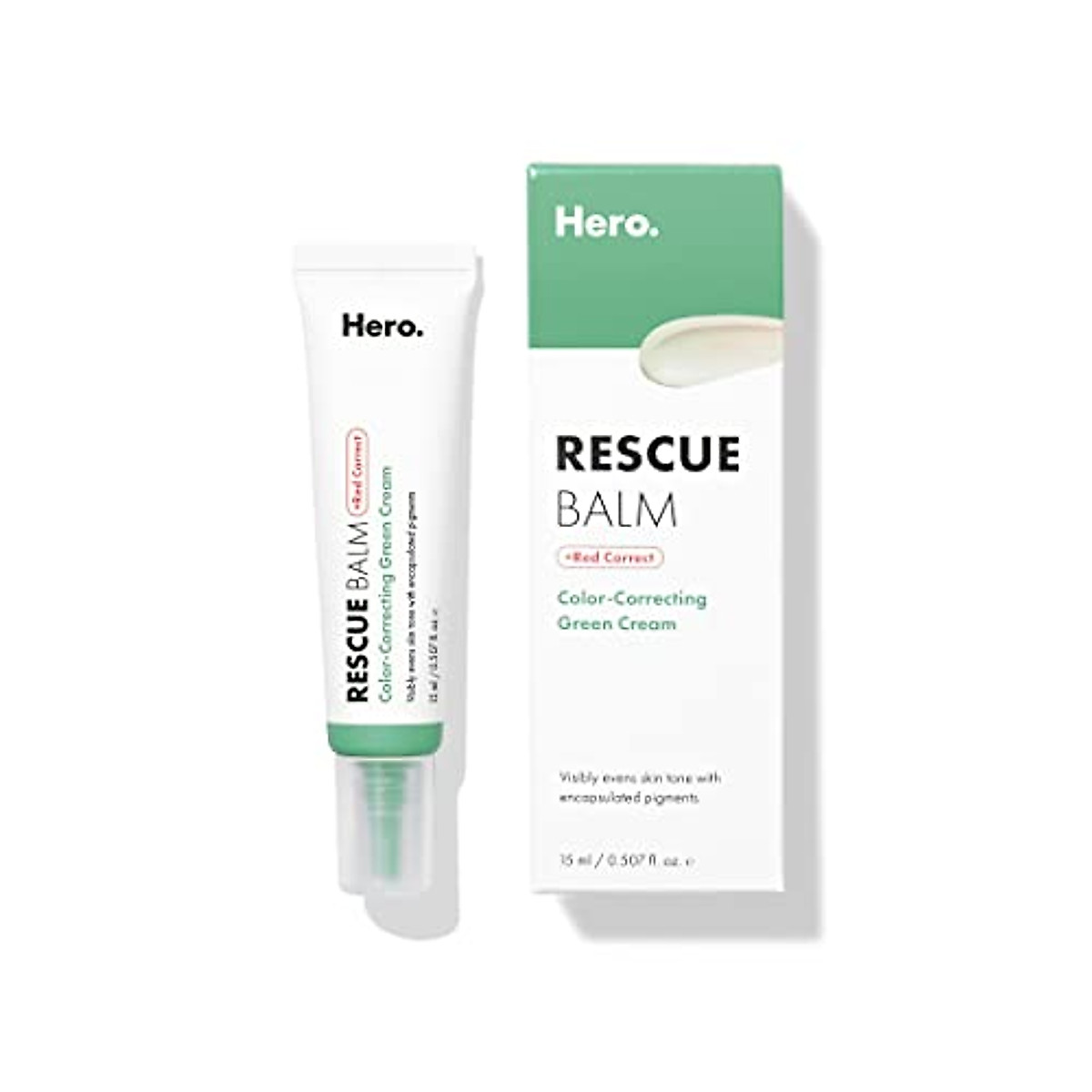 Rescue Balm +Red Correct Post-Blemish Recovery Cream from Hero Cosmetics - Intensive Nourishing and Calming for Dry, Red-Looking Skin After a Blemish - Dermatologist Tested and Vegan-Friendly (0.5 fl oz)