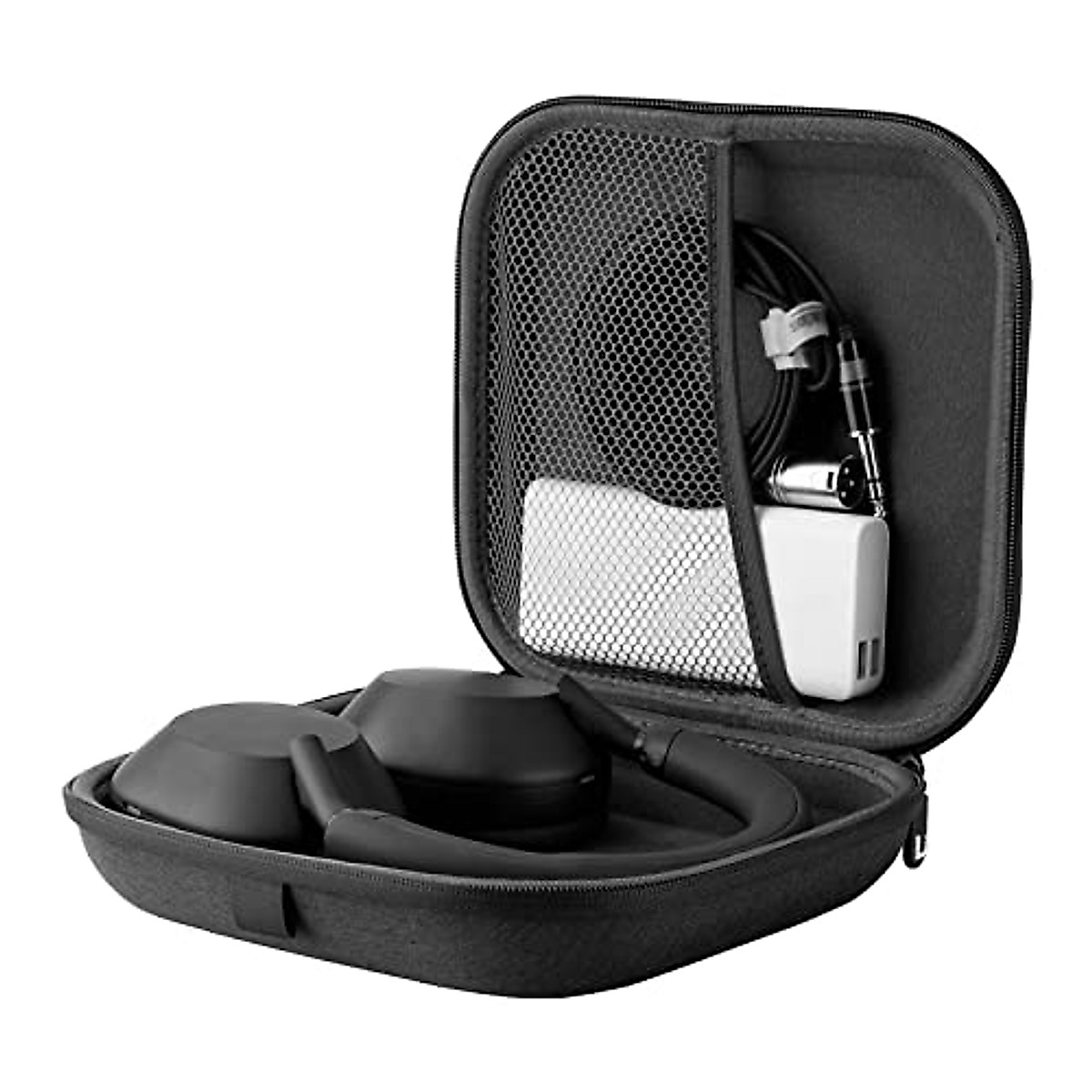Linkidea Headphones Carrying Case Compatible with Sony WH1000XM5, WH-CH700N, WH-CH710N, WH1000XM3, WH1000XM4, XB950BT Case, Protective Hard Shell Travel Bag with Cable, Charger Storage (Dark Grey)