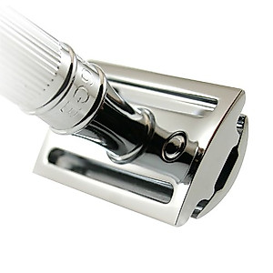 Edwin Jagger DE89L Lined Detail Chrome Plated Double Edge Safety Razor