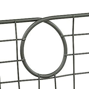 Spectrum Teardrop Wire Large Basket (Industrial Gray) - Storage Bin & Décor for Bathroom, Closet, Pantry, Under Sink, Toy, Shelf, Kitchen, & Nursery Organization (Pack of 2)