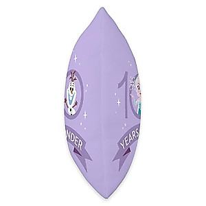 Disney 100 Anniversary Frozen Elsa and Olaf Wonder D100 Throw Pillow, 16x16, Multicolor