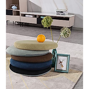 Sigmat Memory Foam Seat Cushion Anti-Slip Soft Round Stool Cushion Chair Pad 16 Inch Grey