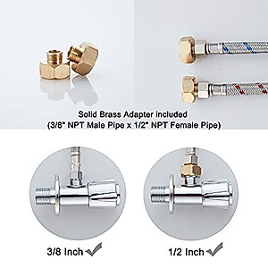 RODDEX Waterfall Bathroom Sink Faucet Solid Brass Glass One Handle Single Hole Basin Vanity Bathroom Faucet, Short,Brushed Nickel