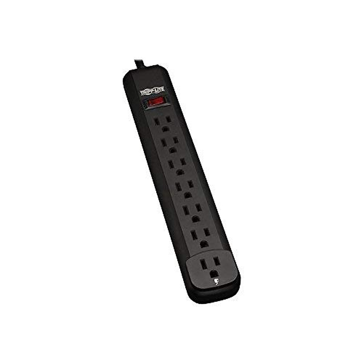 Tripp Lite 7 Outlet Power Strip Nema 5-15r Ac 25ft Cord 5-15p Black Housing - Nema 5-15p Plug - Rec