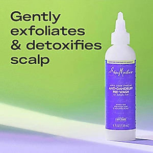 SheaMoisture Hair Care System Anti-Dandruff Pre-Wash For Stronger Hair & Healthier Scalp Formulated With Apple Cider Vinegar Fair Trade Shea Butter For Soft, Smooth Hair 4oz