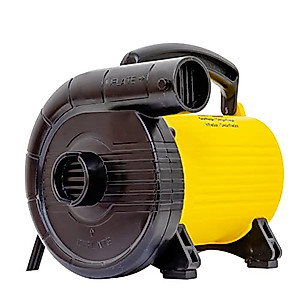 Airhead High Pressure Air Pump, 120V, Quickly Inflates/Delates Tubes, Boats, Rafts, Yellow/Black