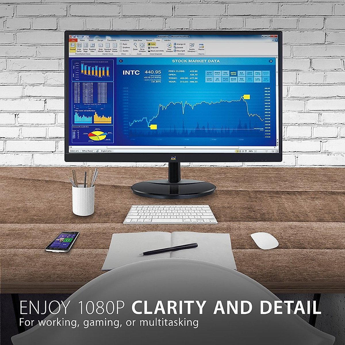 ViewSonic VA2459-SMH 24in IPS 1080p Frameless LED Monitor HDMI, VGA (Renewed)