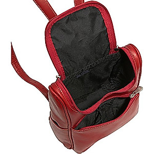 Le Donne Leather Womens On The Go Backpack (Tan)