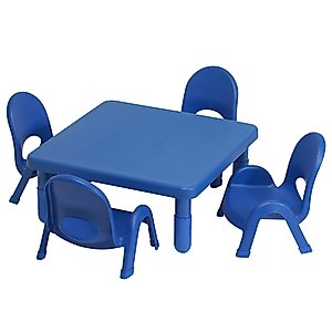 Angeles Kids Table and Chair Set Color: Royal Blue