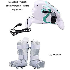 Electronic Fitness Motorized Bike Pedal Exerciser, Fitness Motorized Exercise Bike with Leg Protector Lectric Pedal Exerciser for The Elderly and Seniors Comfort Soft Splint Leg Protectors