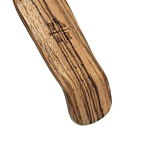 Wooden Fingerboard Carlsbad Cruiser Deck, Zebrawood - 34mm x 100mm - Handmade, Pro Shape & Size - Five Plies Wood Veneer - Includes Prolific Foam Tape - Teak Tuning