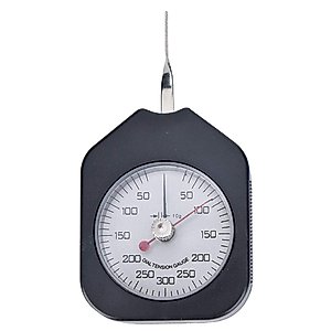 Tension Meter, Plastic Pointer Type Double Needles Tension Meter Analog Dial Gauge Measuring Tool for Electronic Switches, Micro Switches, Valves, Spring Tension(SZG-300-2)