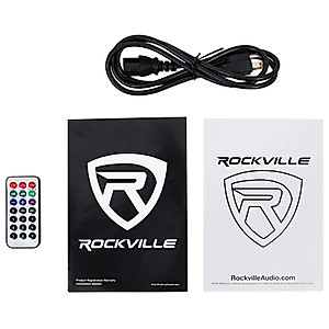 Rockville BPA12 12" Professional Powered Active 600w DJ PA Speaker w Bluetooth