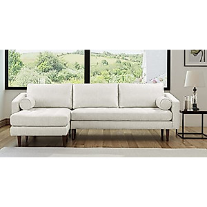 POLY & BARK Sofa, Bright Ash, Left-Facing Sectional