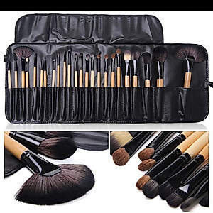 Makeup Brush Foundation Brush Face Brush Concealer 24 pcs Makeup Brush Sets Professional Cosmetics Brushes Eyebrow Powder Foundation Shadows Pinceaux Make Up Tools (Color : Wooden, Size : As shown)