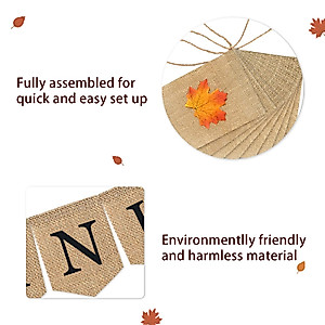 Give Thanks Banner, Thanksgiving Decorations Burlap Banner Thanksgiving Decor Friendsgiving Party Home Decoration