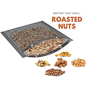 Skywin Mesh Grill Bags 11 x 9 inches - Non Stick Temperature Resistant PTFE Reusable Mesh Barbecue Pouches for Easy BBQ Grilling of Onions Peppers Vegetables Shrimp and More (4 Bags)