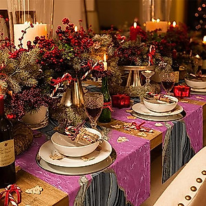 Pink Grey Marble Table Runner 36 Inches Long Farmhouse Dress Scarves, Modern Abstract Art Yellow Lines Dining Tablerunner for Coffee Table/Kitchen Island/Party Décor, Small 13" x 36"