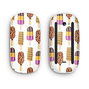 Design Skinz Yummy Galore Ice Cream Treats Vinyl Decal Compatible with The Apple Magic Mouse 2 (Wireless, Rechargable) with Multi-Touch Surface