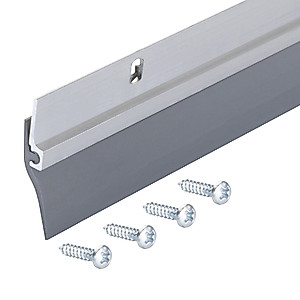 M-D Building Products 5090 Standard Fin Door Sweep DV-1, 36-Inch, Silver, Aluminum