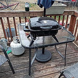 MCAMPAS 6FT Propane Hose Adapter 1lb to 20lb with Guage,1lb to 20lb Stainless Braided Propane Propane Tank Hose Adapter Converter for Coleman Stoves, Blackstone Grills, Buddy Heater, Tabletop Grill