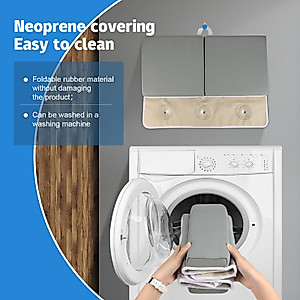 Baby Bath Kneeler and Elbow Rest Pad Set, Super Thick Non-Slip Bathing Kneeling Mat Quick Drying Foldable Knee Pad for Bathing Babies and Toddler Bathing with Toy Organizer Pockets, Gray